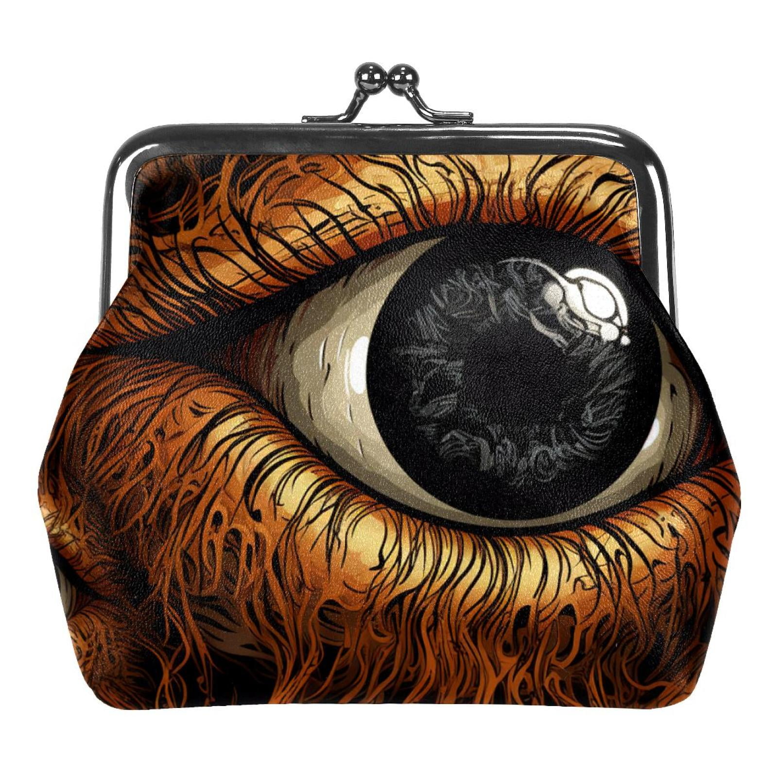 Eyeball Elegant Microfiber Coin Purse with Zinc Alloy Jaws - 4.3x4.7 in ...