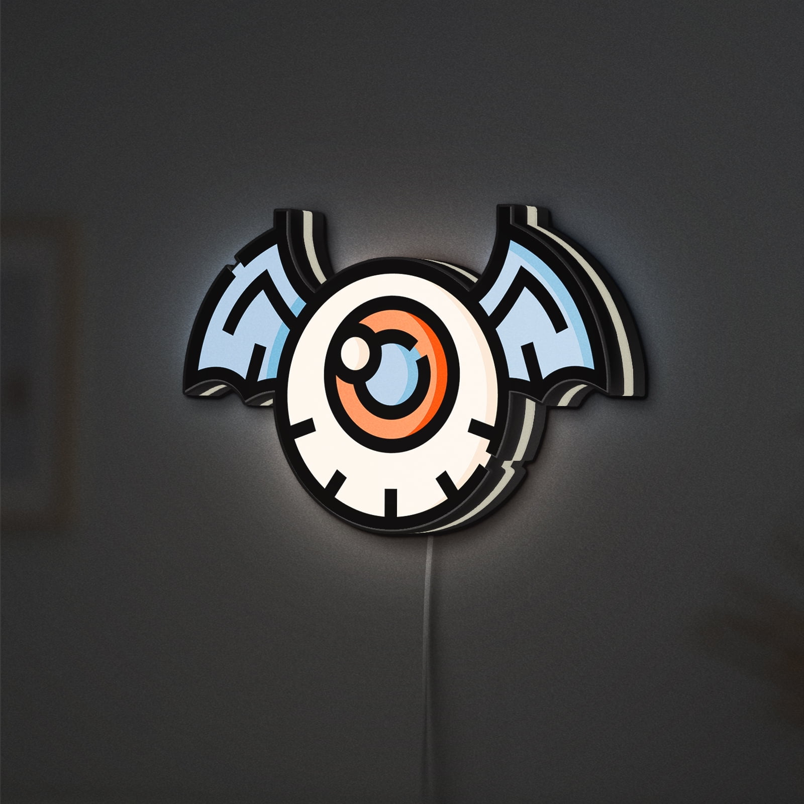 Eyeball LED Lightbox - Halloween Monster Horror Decor, Custom Led Sign ...