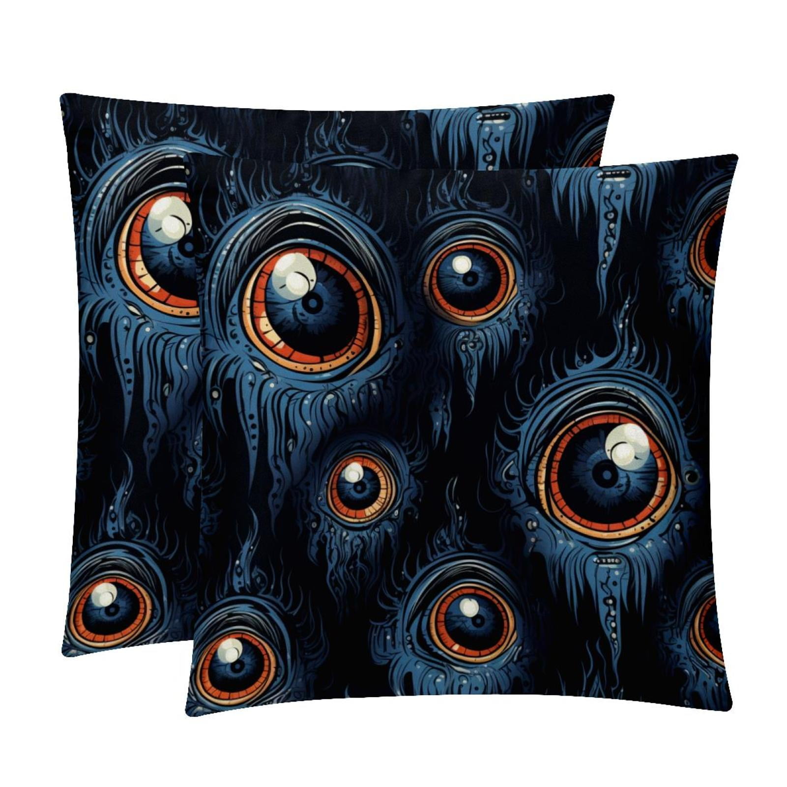 Eyeball Pillow Covers Inserts Set with Unique Patterns - 16x16, 18x18 ...