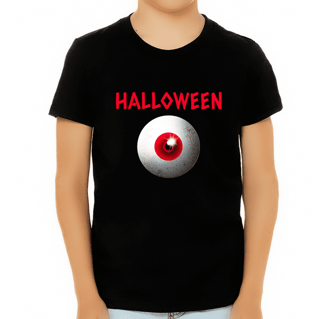 Eyeball Shirt Halloween Shirts for Kids Red Eye Shirt Boys Halloween ...