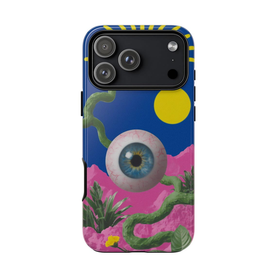 Eyeball Strange Vector Surreal Landscape Trippy Abstract Art Phone Case ...