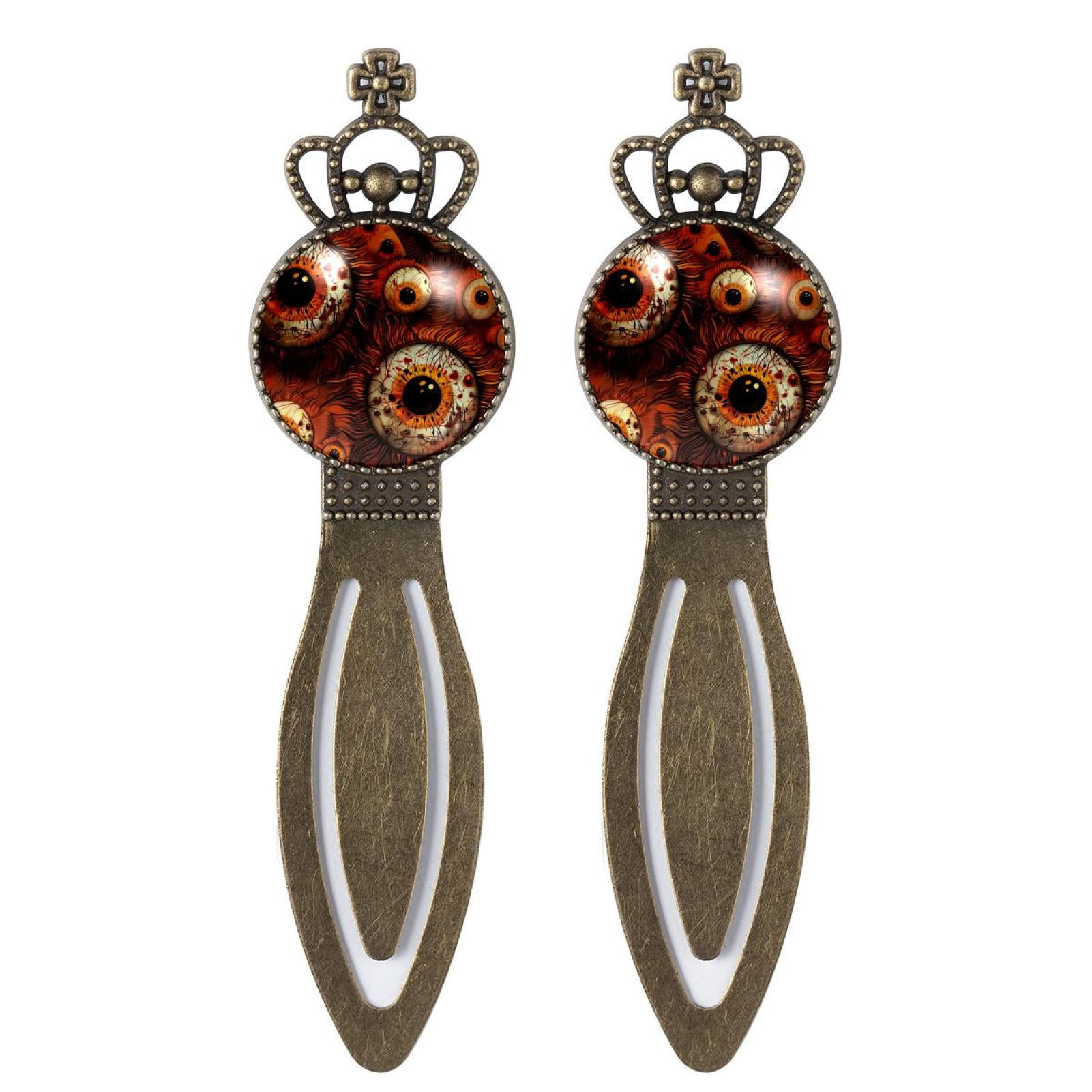 Eyeball Vintage Copper Crown-Shaped Bookmarks: Stainless Steel Reading ...