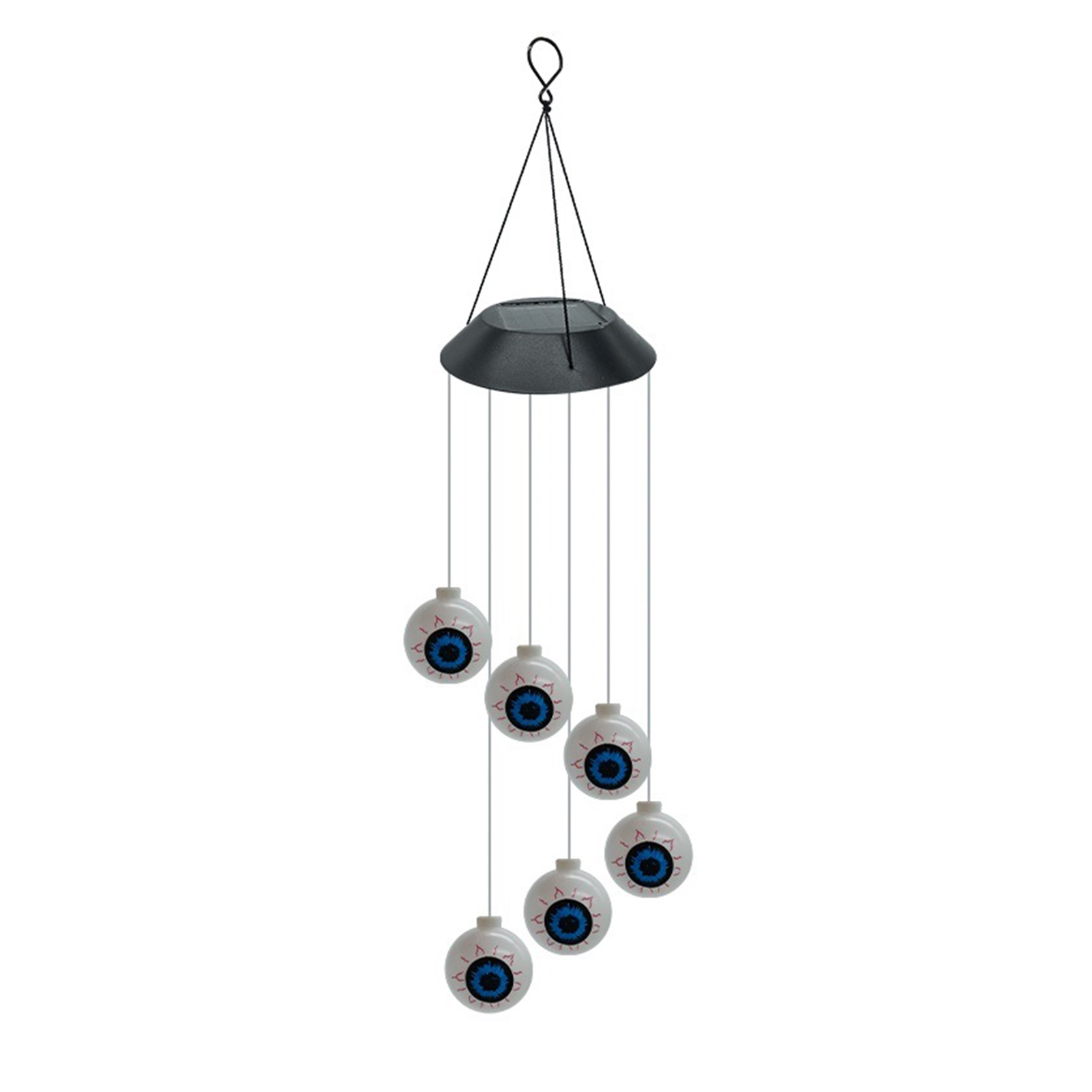 Eyeball Wind Chime Light IP44 Waterproof Solar-Powered Hanging LED Wind ...