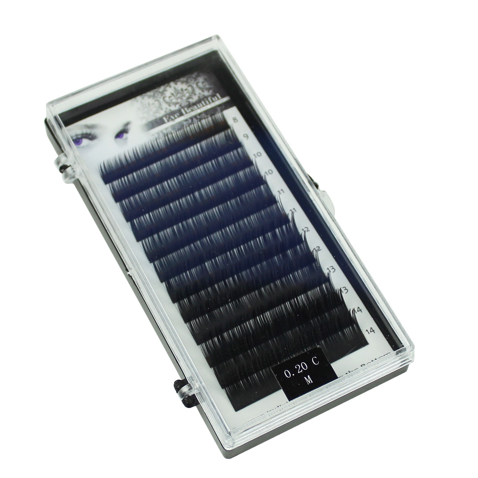 Eyebeautiful Silk Lashes C Curl 0.20 Mixed Length Size for Eyelash ...