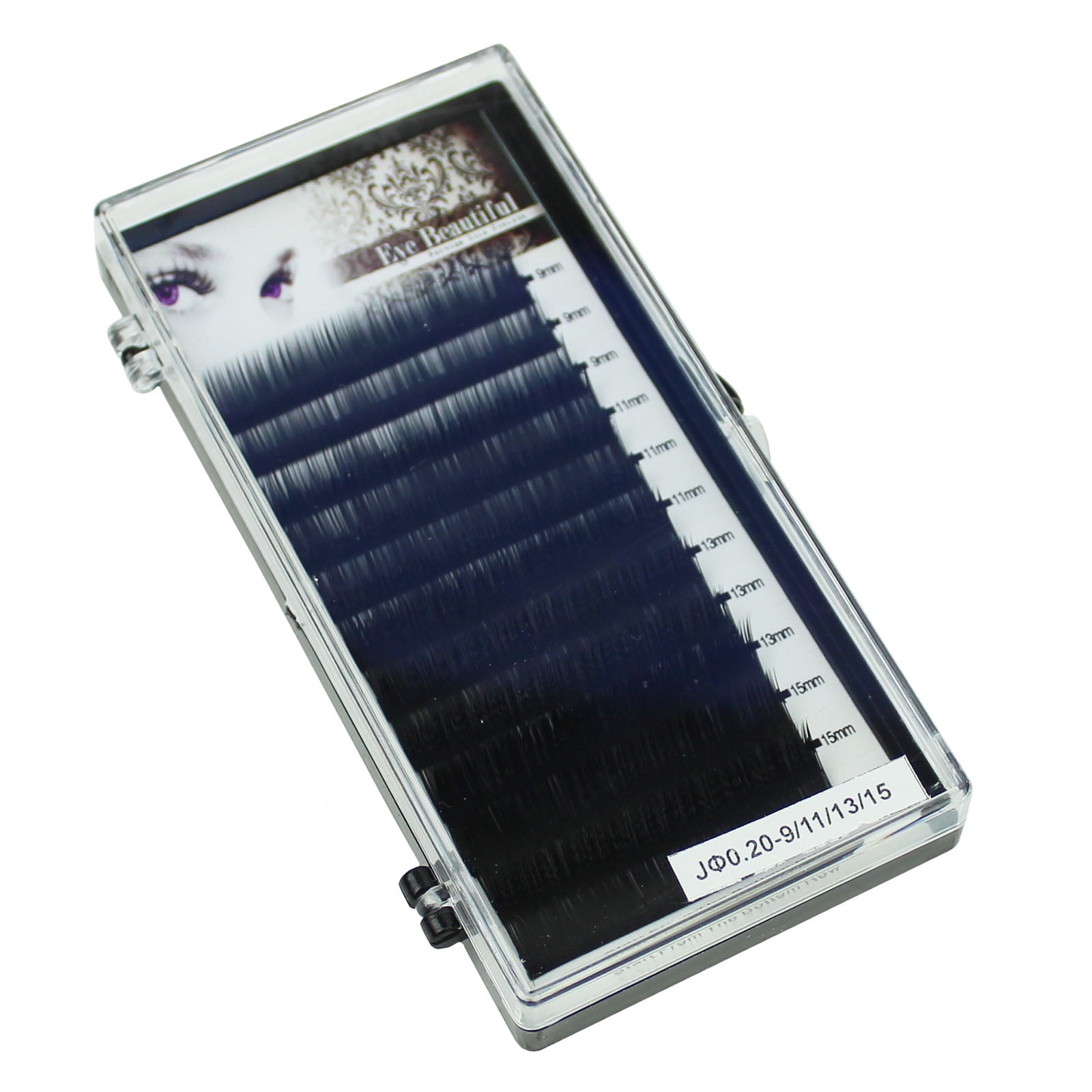 Eyebeautiful Silk Lashes J Curl 0.20 Mixed Length Size for Eyelash ...