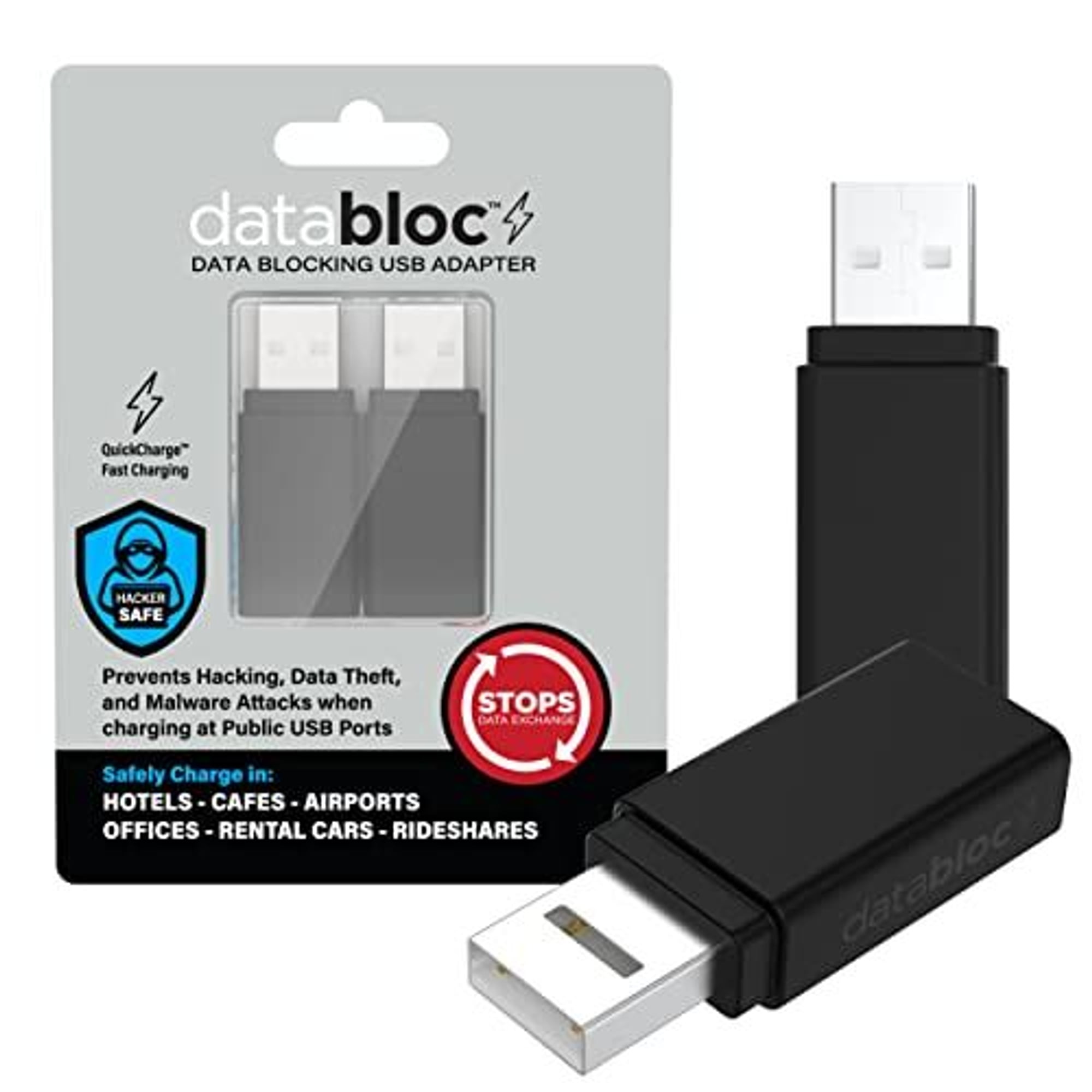 Databloc Usb Data Blocker Charge Only Adapter To Block Data And Stop Syncing For Smartphones