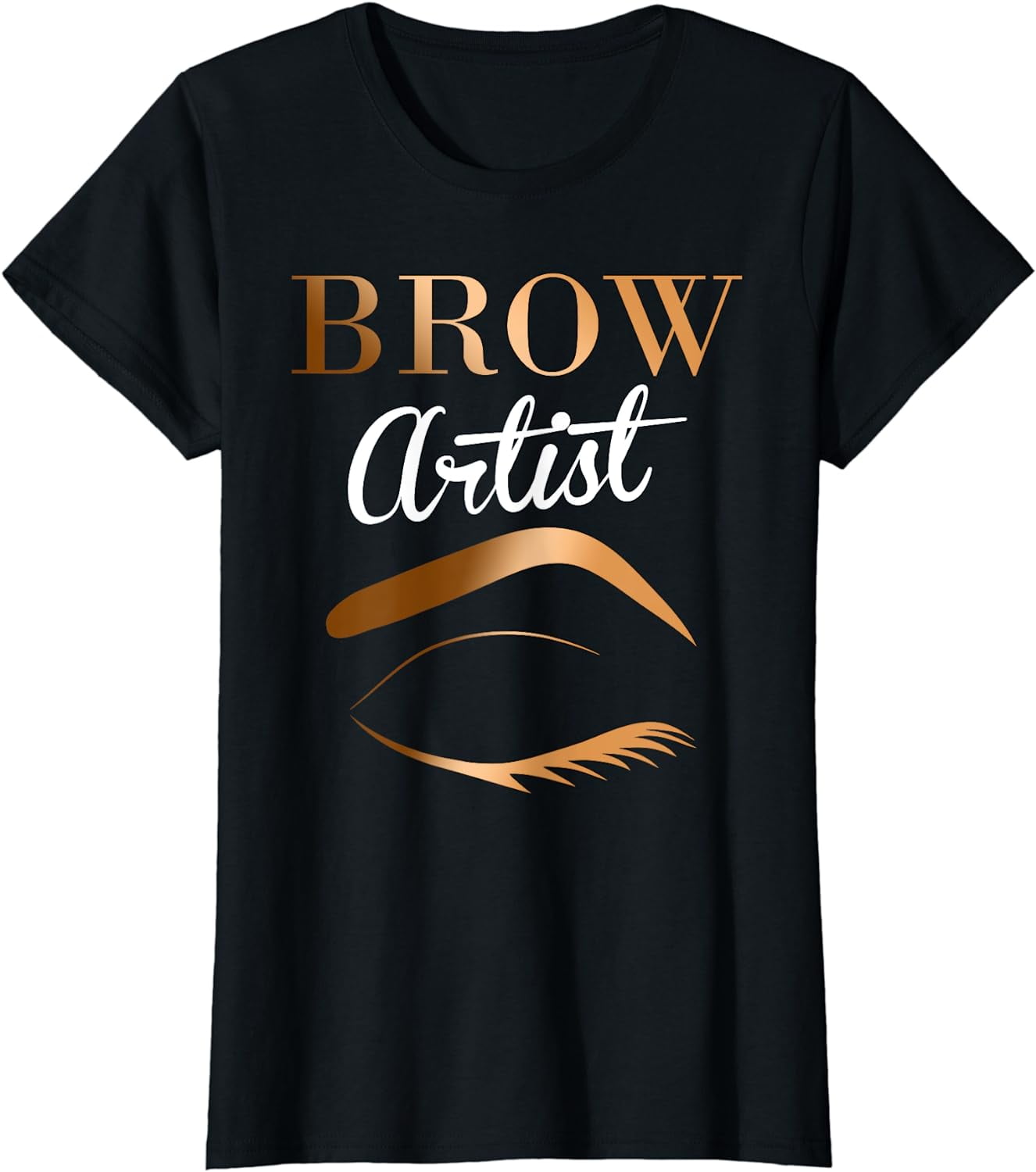 Eyebrow Artist Microblading gift, Makeup Artist design T-Shirt ...