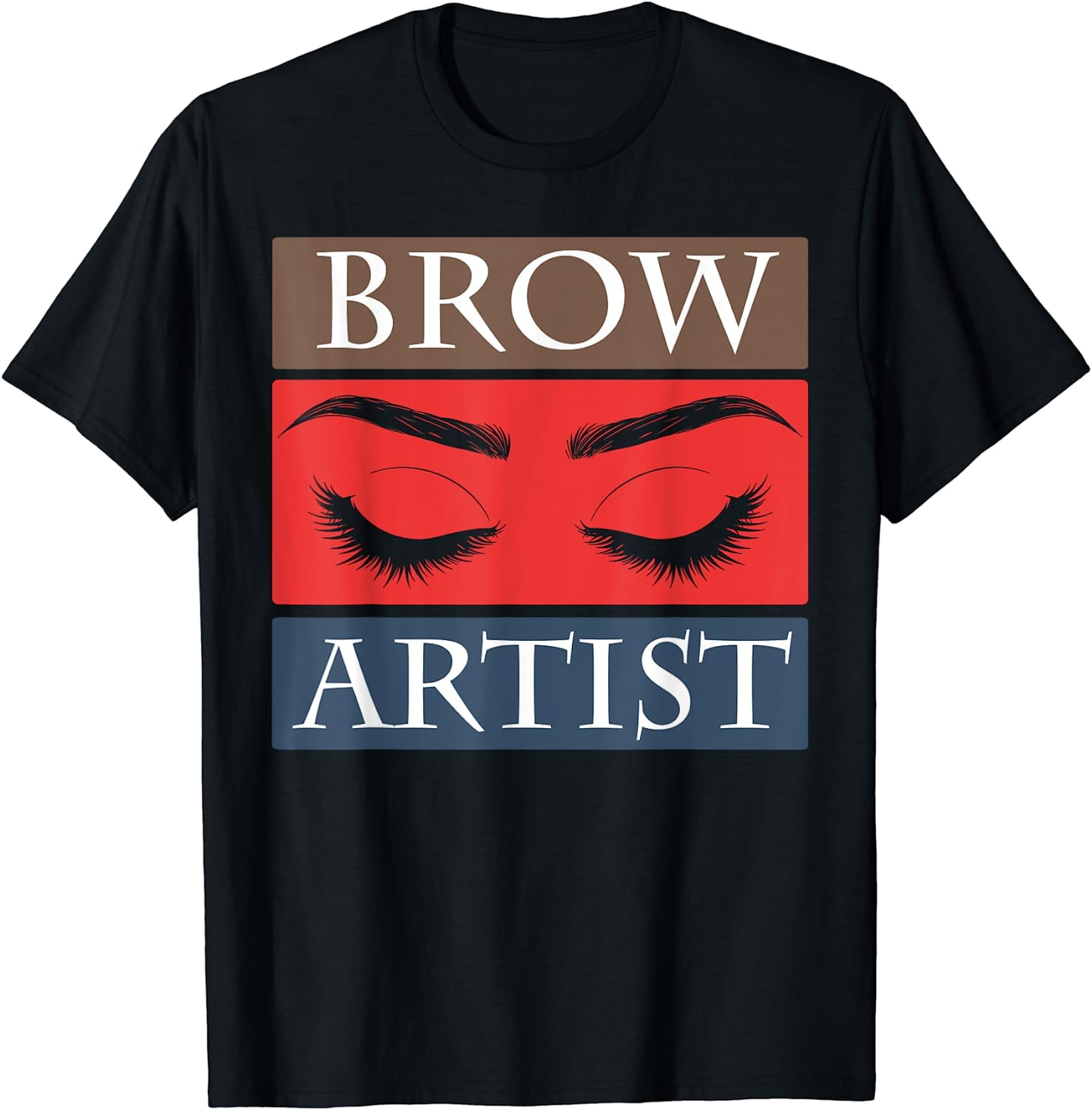 Eyebrow Artist Microblading gift, Makeup Artist design T-Shirt ...