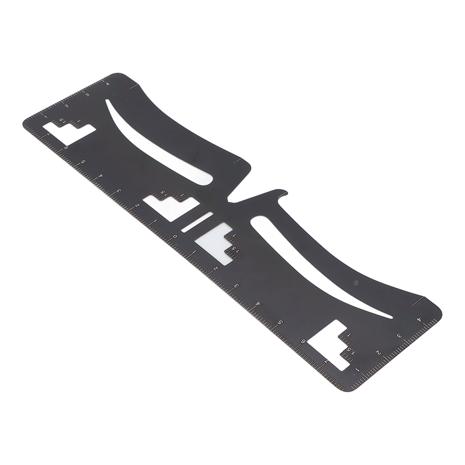 Eyebrow Balance Ruler Black Stainless Steel Smooth Edge Portable for ...