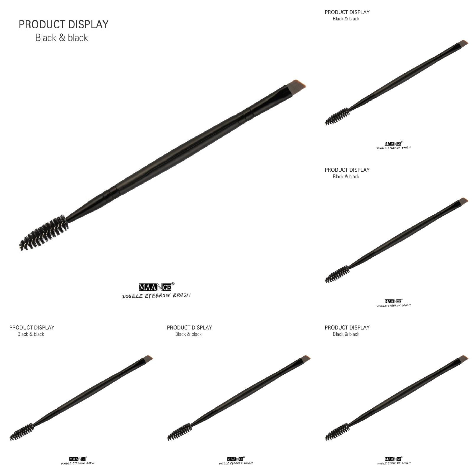 Eyebrow Brush Backup Set 10 PCS, Dual-Ended Angled & Spoolie Brushes ...