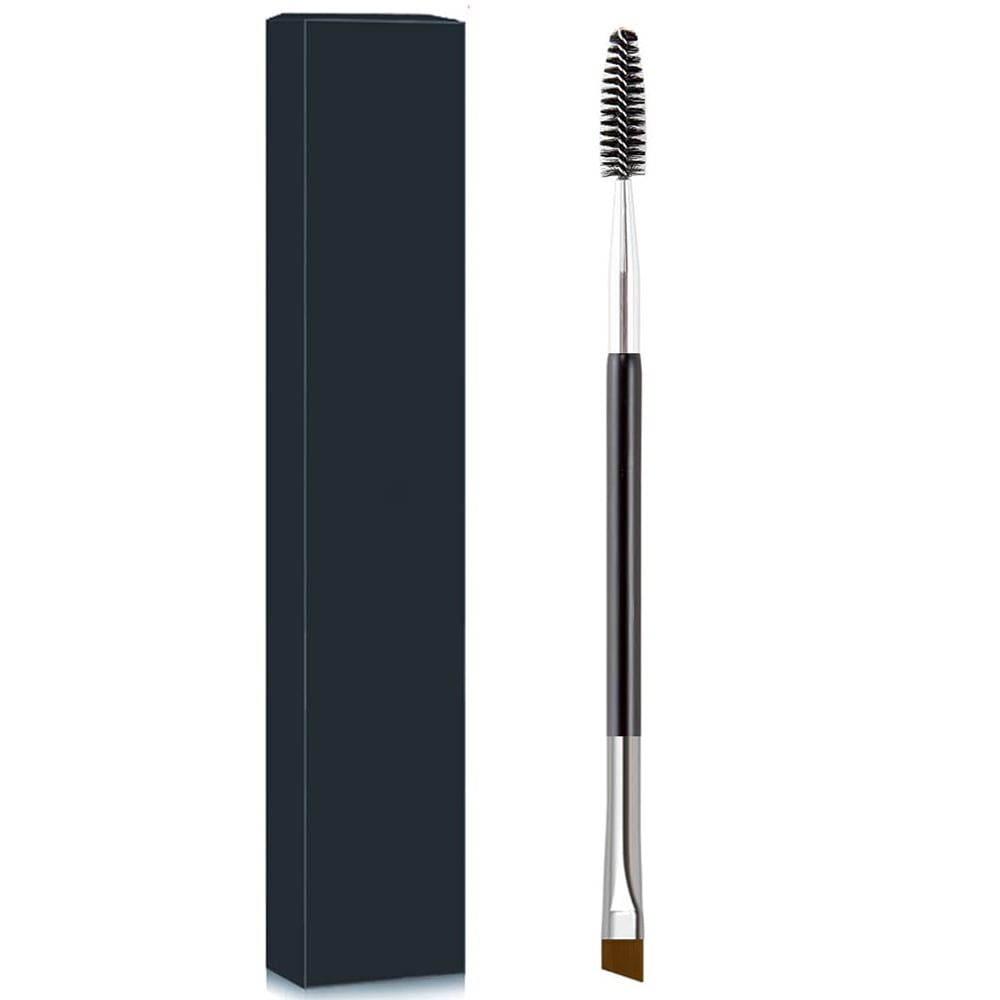 Eyebrow Brush, Professional Dual Angled Eye Brow Brush and Spoolie ...