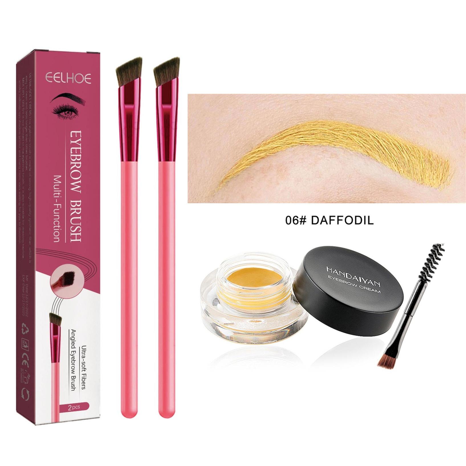 Eyebrow Brush Set, 2023 New 4D Hair Stroke Brow Stamp Brush, Brow ...