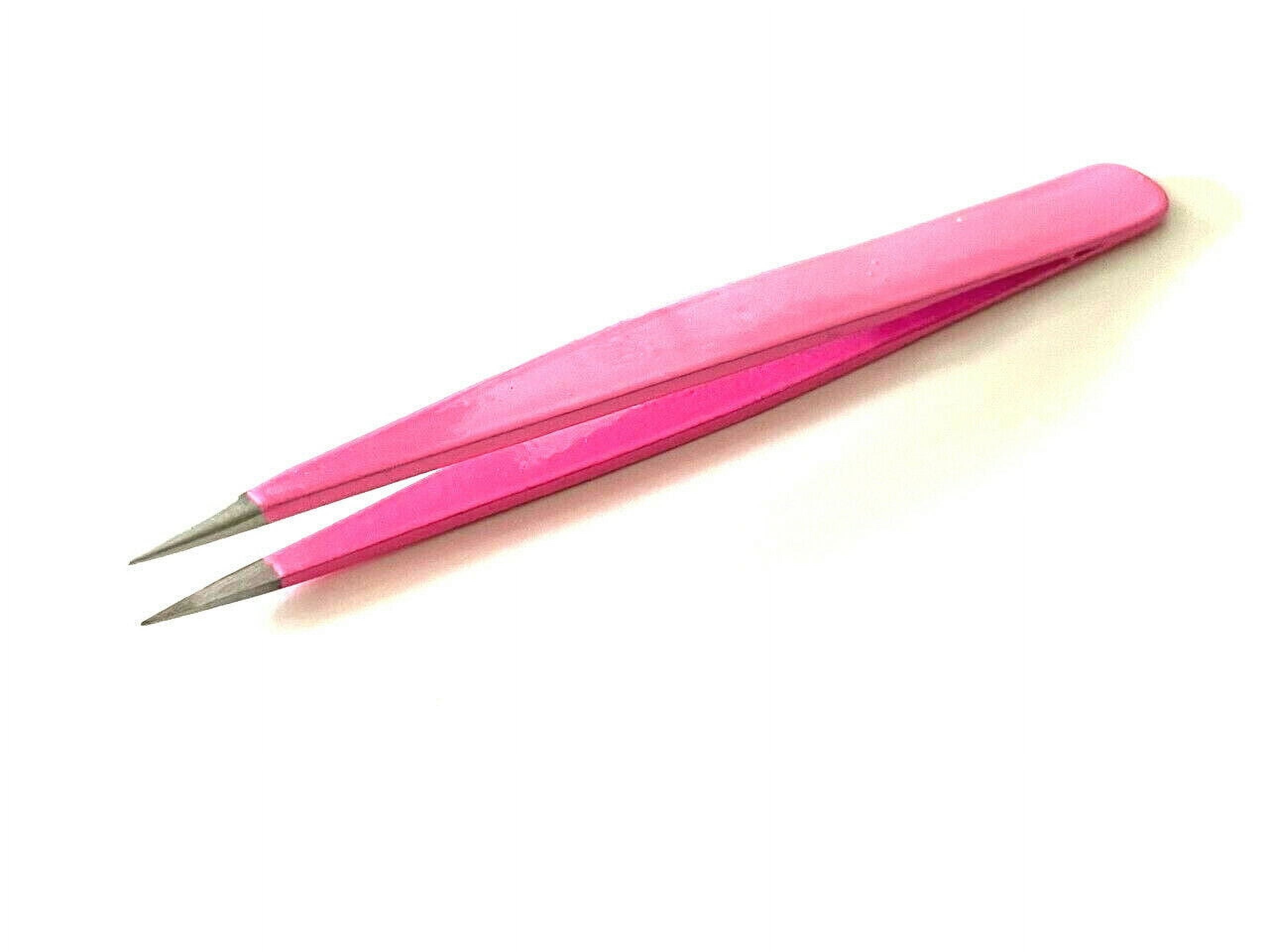 Eyebrow Grooming Multi Purpose Tweezers Pointed Tip Pink Color ...