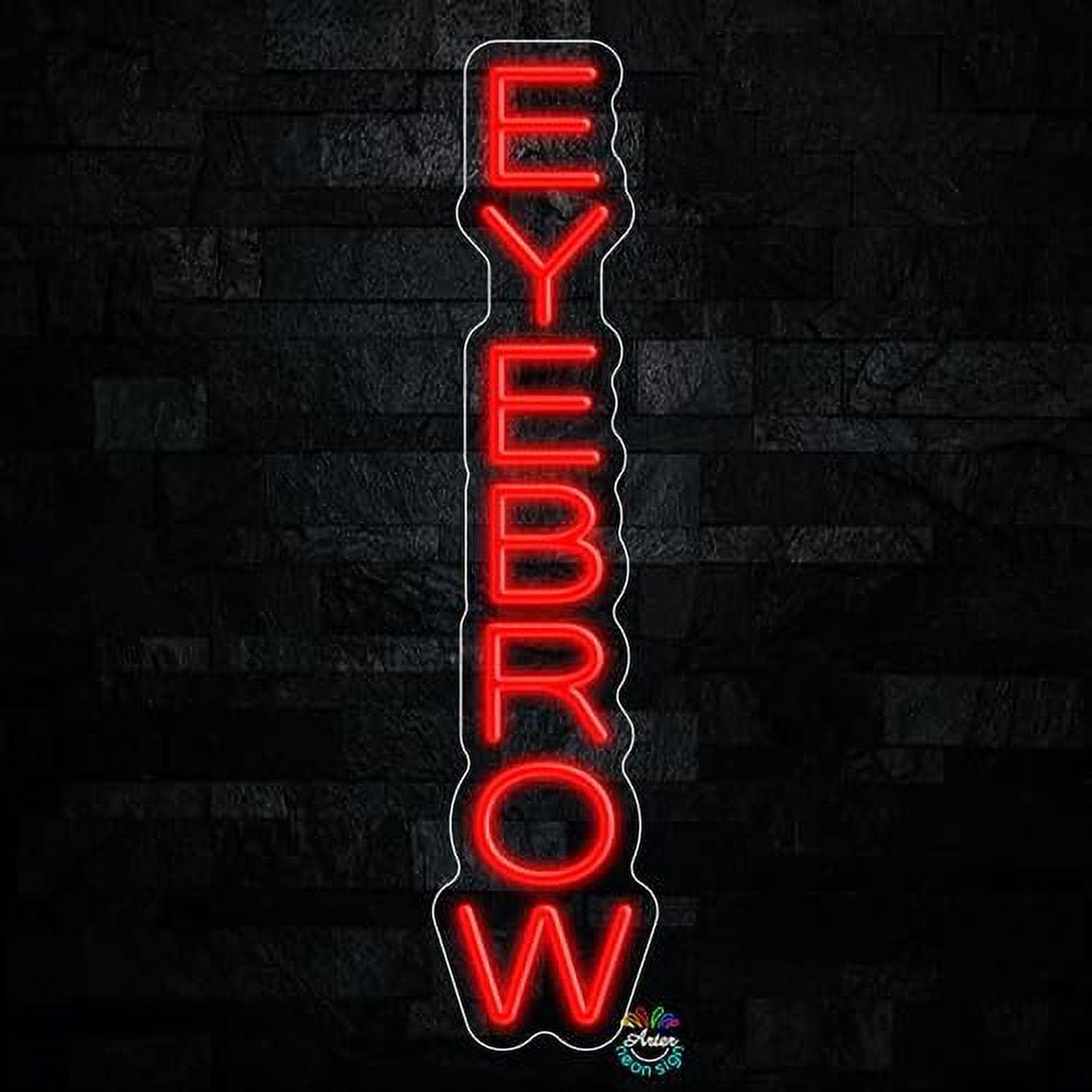 Eyebrow LED Neon Sign 6"L x 27"H #32256 - Walmart.com