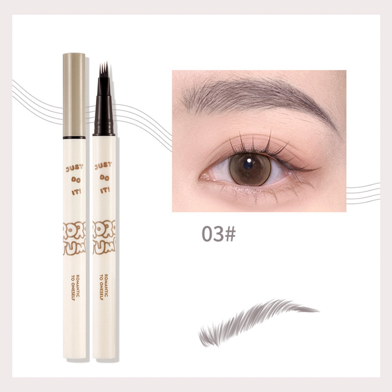 Eyebrow Makeup，Microblading Eyebrow Pen,2024 Upgraded 3D Waterproof 4 ...