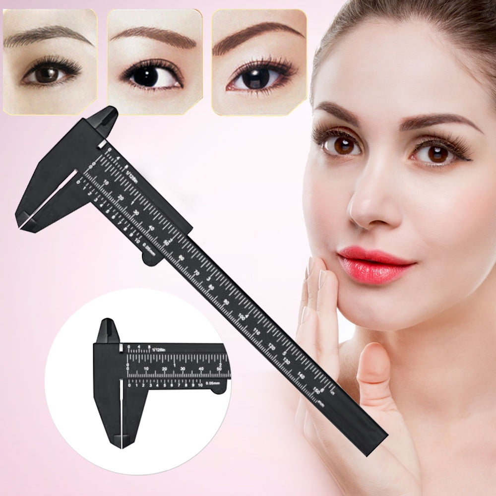Eyebrow Microblading Measurement Tool Reusable Makeup Stencil Ruler for ...