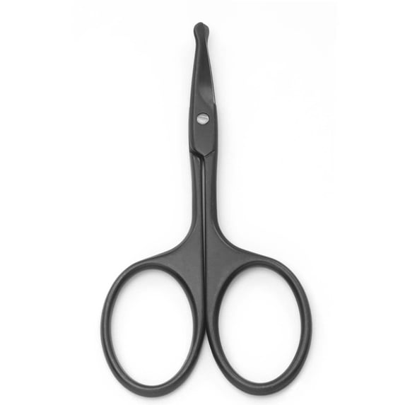 Eyebrow and Nose Hair Safety Curved Scissors, 3.7 Inch Stainless Steel ...