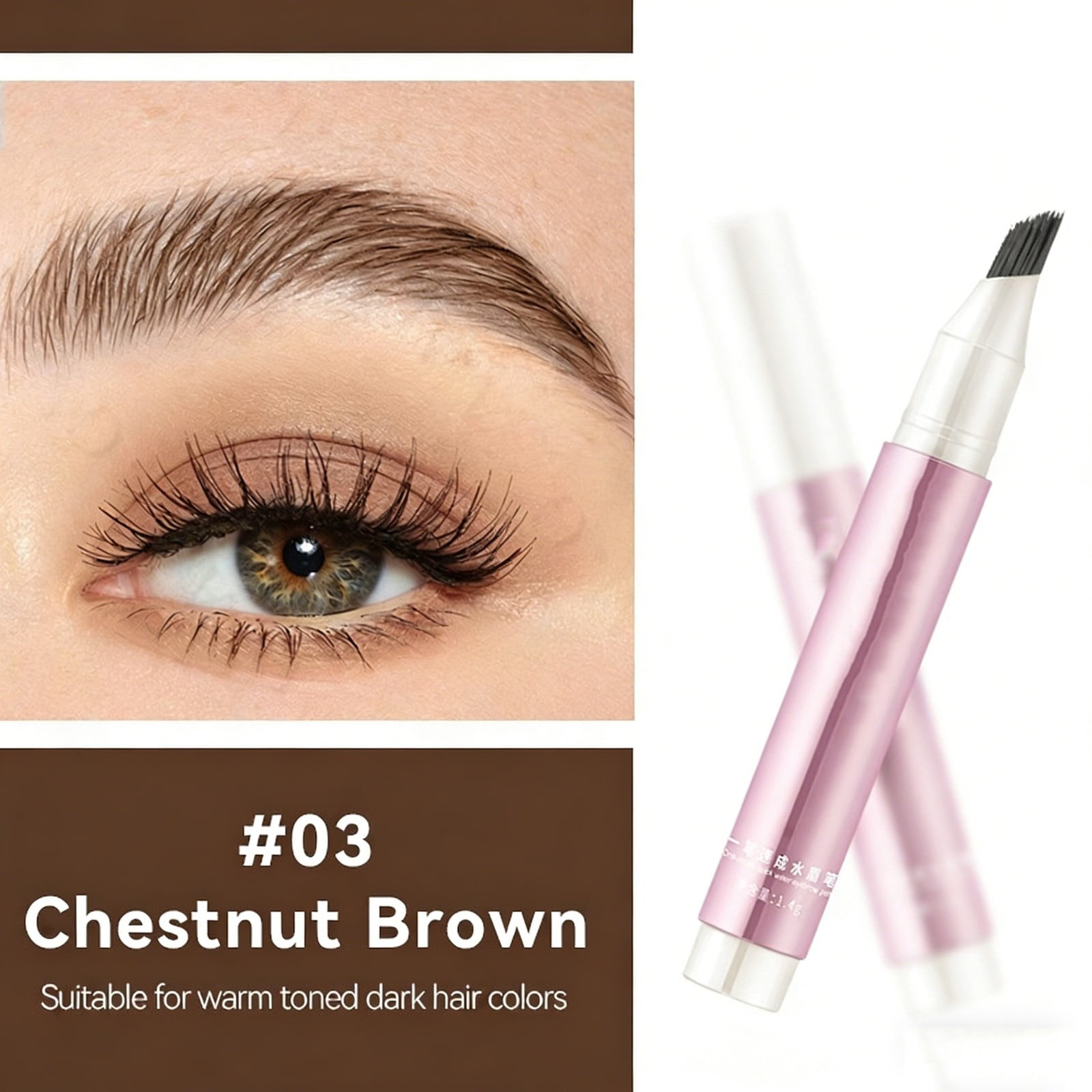 Eyebrow Pencil Waterproof Sweatproof Long Lasting Natural Finish Smooth ...
