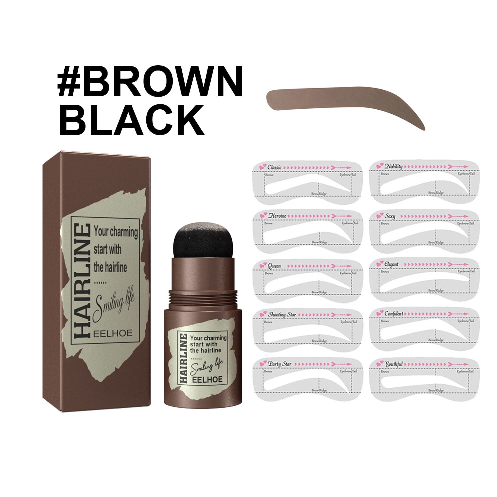 Eyebrow Print,Hair Line Shadow Contouring Pen Natural Shadow Powder ...