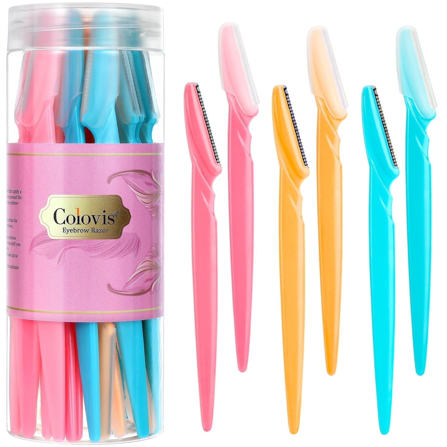 Eyebrow Razors for Women, Gentle Trimmers with Protective Cover ...