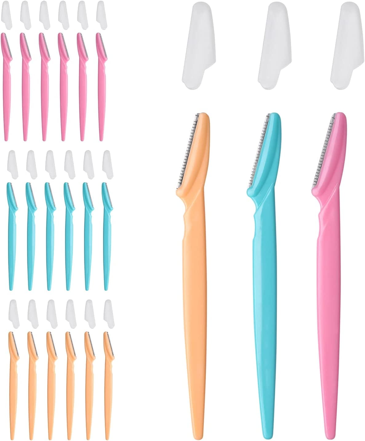 Eyebrow Razors Shaper 18Pcs Facial Hair Remover Face Shaver Trimmer ...