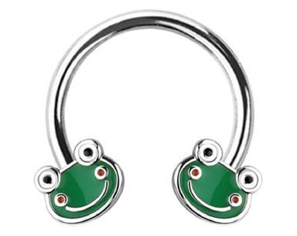 Eyebrow Septum Nose Ring horseshoe smile frog 316L surgical steel ...