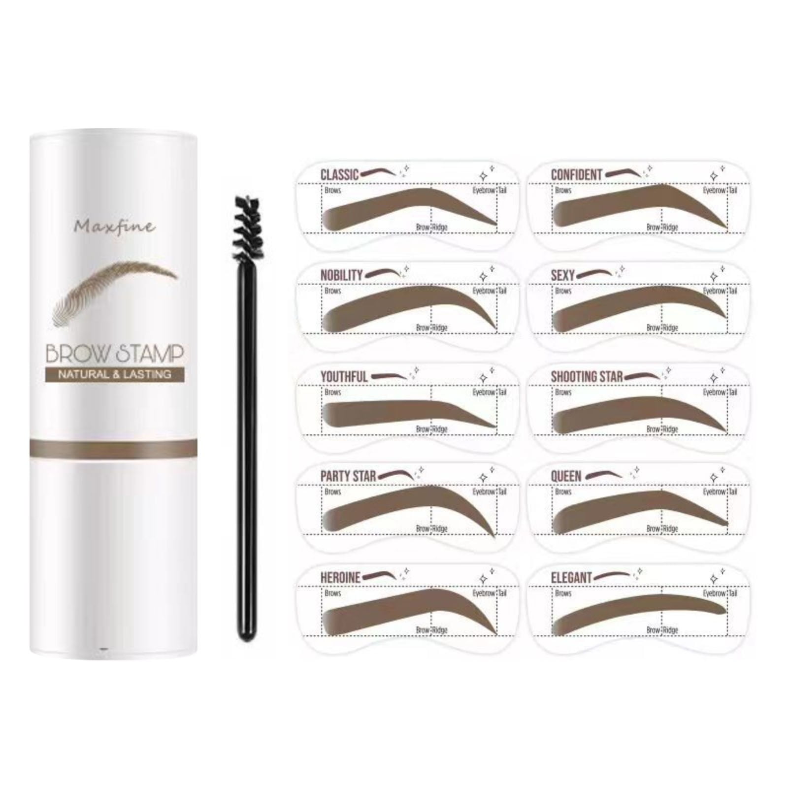 Eyebrow Stencils, Eye Brow Stencil Kits Waterproof Eyebrow Stamp Perfect Eyebrows, Brow Stamp ...