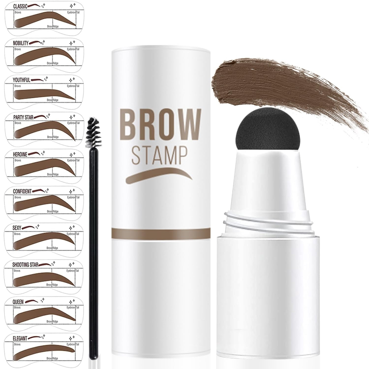 Eyebrow Stencils, Eye Brow Stencil Kits Waterproof Eyebrow Stamp Perfect Eyebrows, Brow Stamp ...