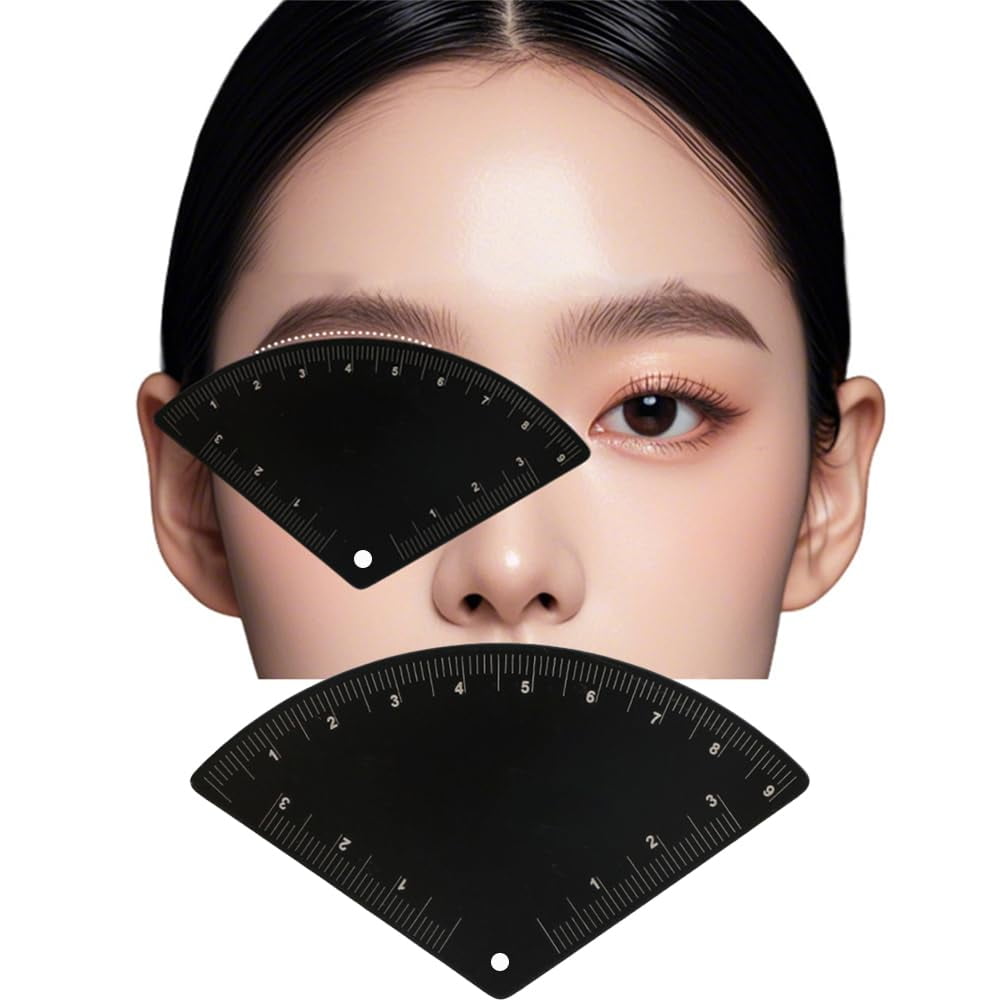 Eyebrow Stencils for Shaping, Alloy Fast Drawing Eyebrow Measuring tool ...