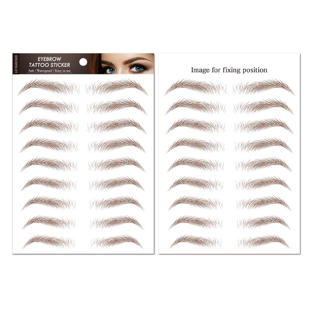 Eyebrow Stickers - 9/10 Pairs, Ideal for Thin or Shaved Eyebrows ...