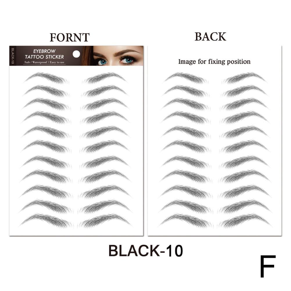 Eyebrow Stickers Semi-permanent Brown Eyebrow Tattoo Lazy Eyebrow ...