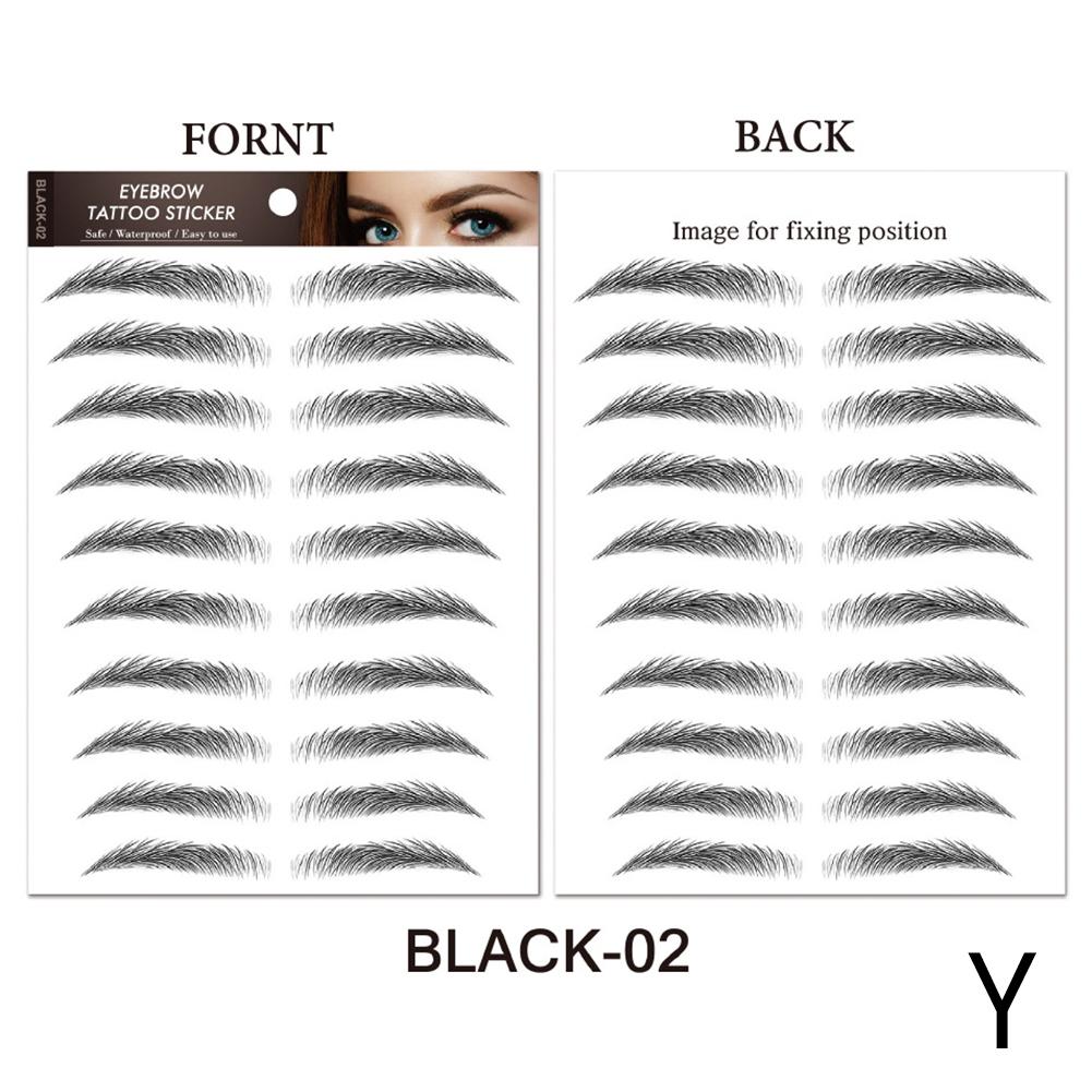Eyebrow Stickers Semi-permanent Brown Eyebrow Tattoo Lazy Eyebrow ...