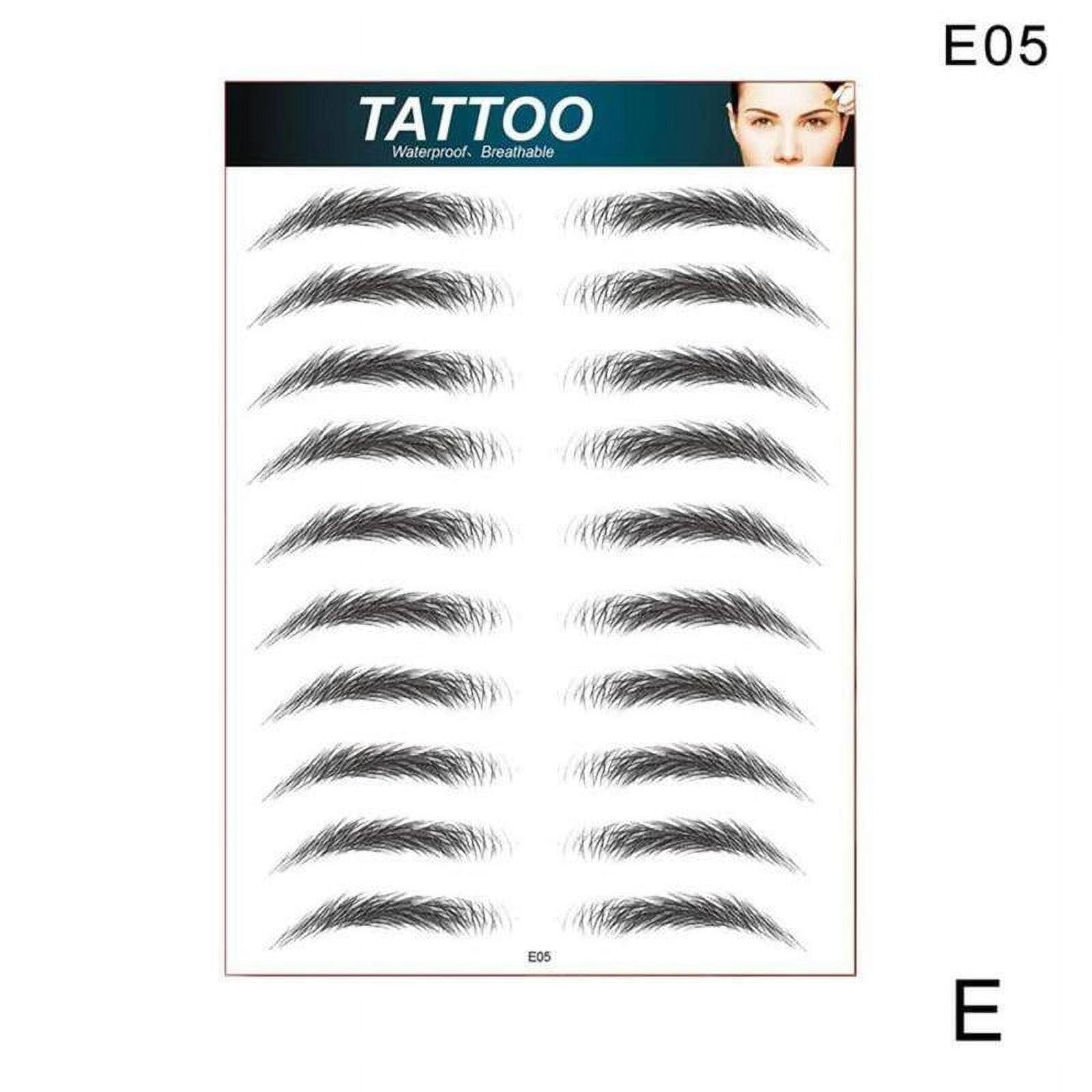 Eyebrow Tattoo Stickers 6D Imitation Ecological Eyebrow Lazy Eyebrow ...
