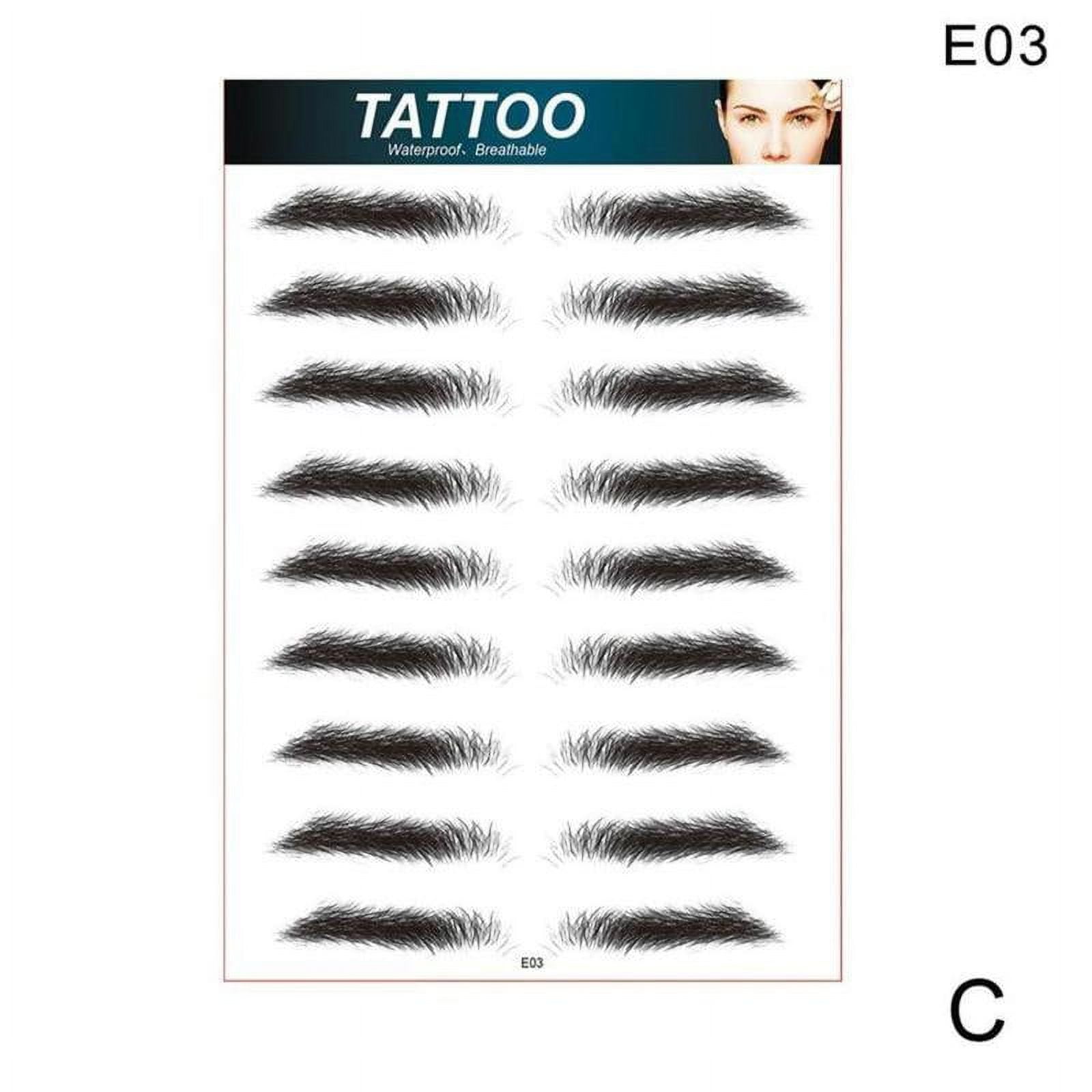 Eyebrow Tattoo Stickers 6D Imitation Ecological Eyebrow Lazy Eyebrow ...