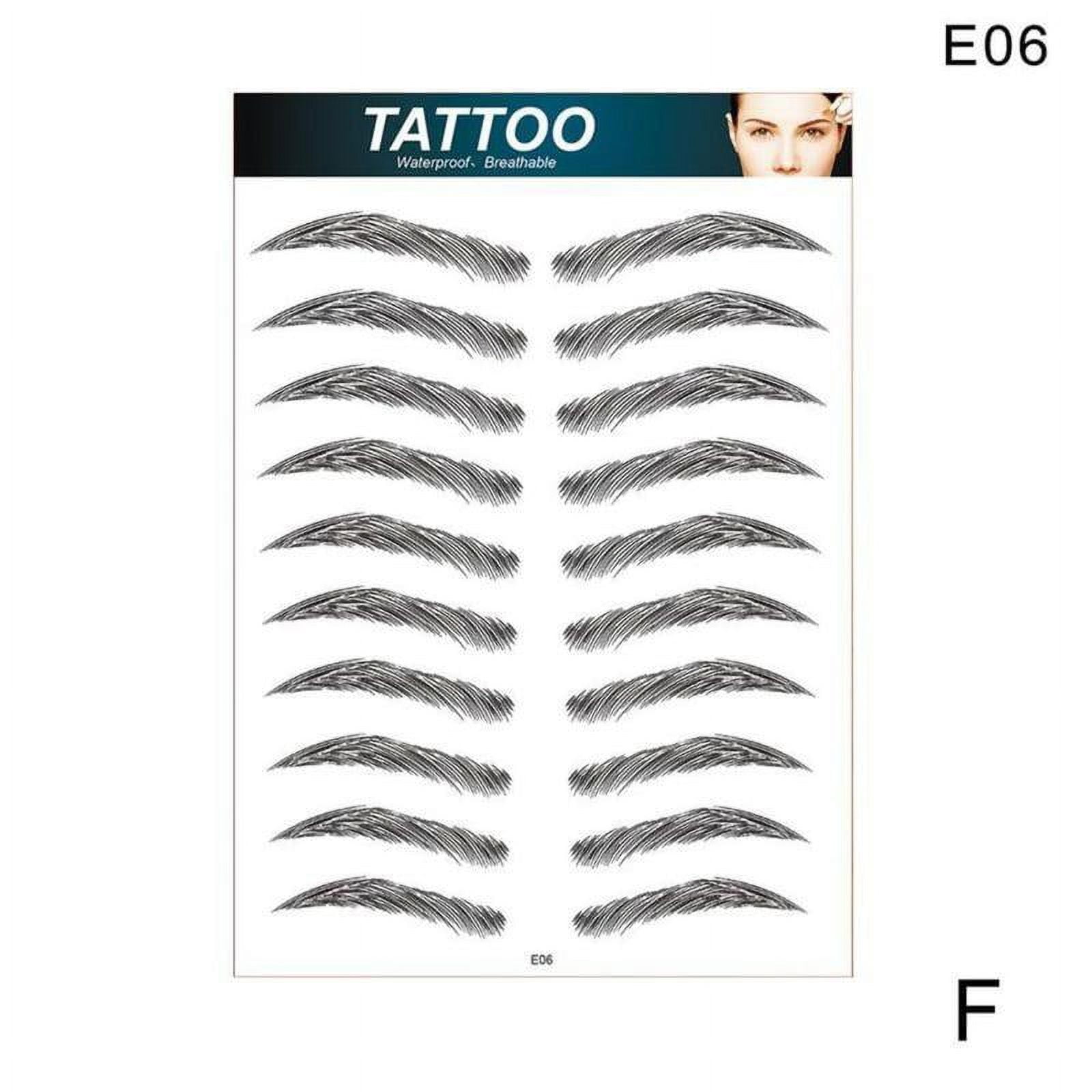 Eyebrow Tattoo Stickers 6D Imitation Ecological Eyebrow Lazy Eyebrow ...