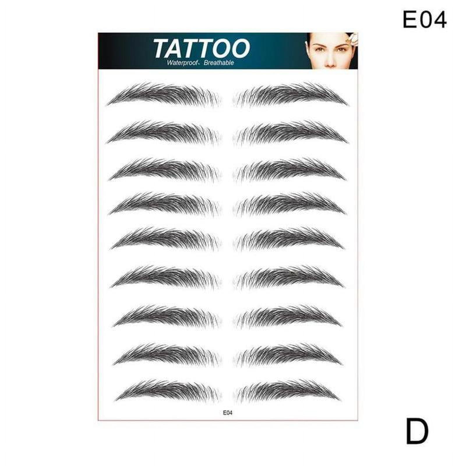 Eyebrow Tattoo Stickers 6D Imitation Ecological Eyebrow Lazy Eyebrow ...