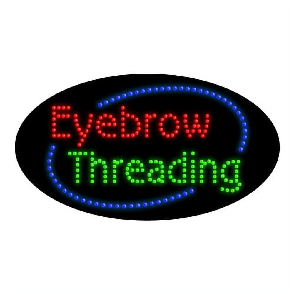 Eyebrow Threading-LED Dots Sign Made in USA - Walmart.com