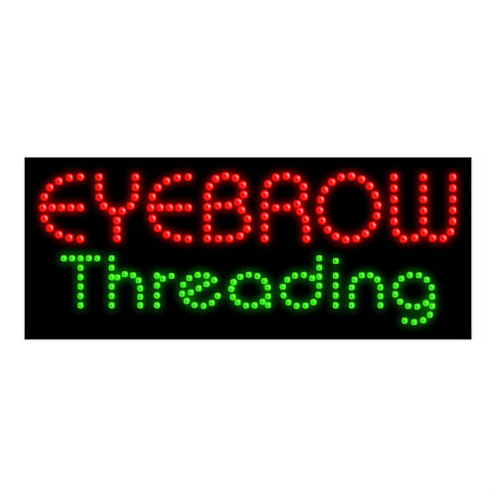 Eyebrow Threading-LED Dots Sign Made in USA - Walmart.com