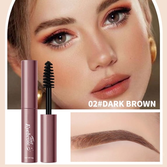 Eyebrow Tinted Gel With Brush, Cream Waterproof Long Lasting Liquid ...