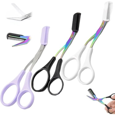 Unique Bargains Stainless Brow Shaping Scissors Eyebrow Eyelash ...