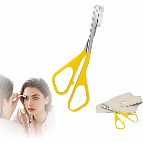 Eyebrow Trimmer Scissor, 2026 Upgrade Precision Eyebrow Grooming Kit ...