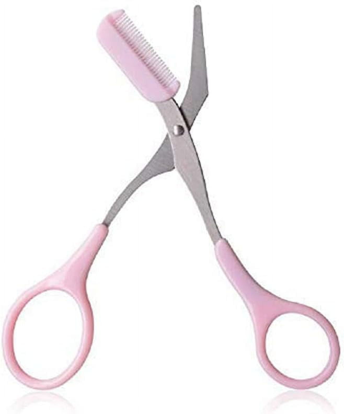 Eyebrow Trimmer Scissors, Eyelash Comb brow Scissors Mini Makeup ...