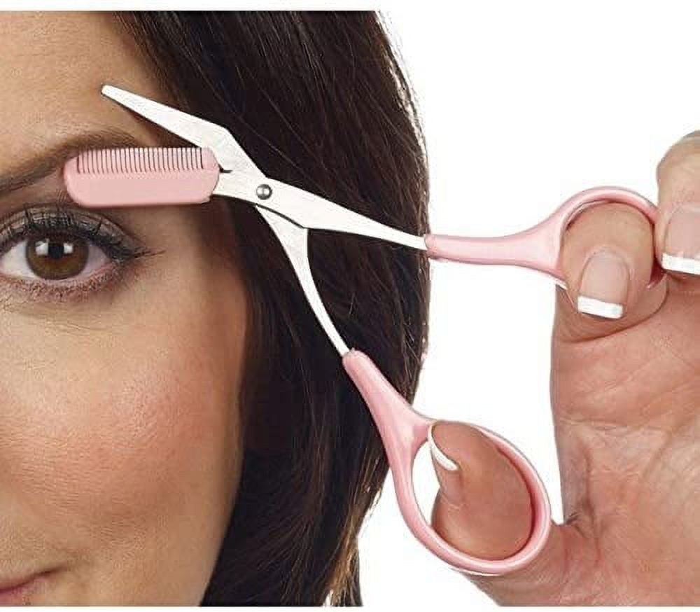 Eyebrow Trimmer Scissors - Eyebrow Trimmers Scissors - Pink Eyebrow ...