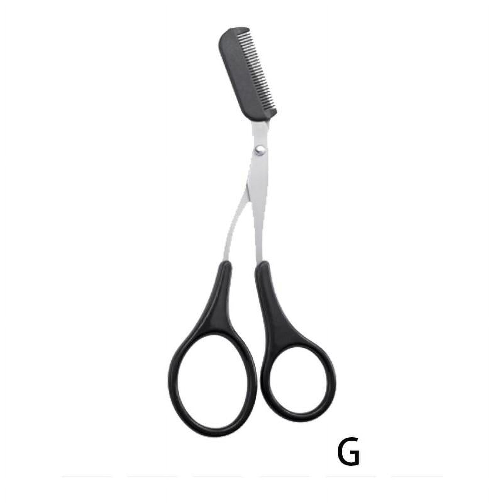 Eyebrow Trimmer Scissors With Comb for Men & Women, Brow Cutter ...