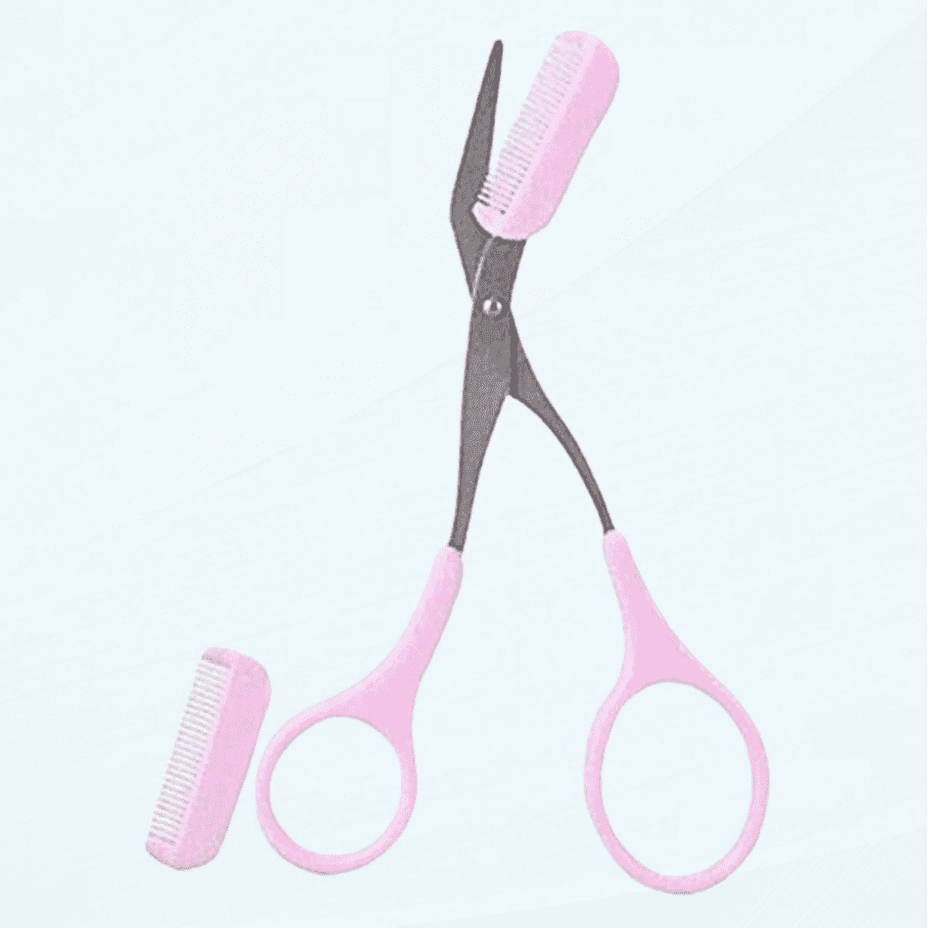 Eyebrow Trimmer scissors With Mini Comb,Ladies Men's Auxiliary eyebrow ...