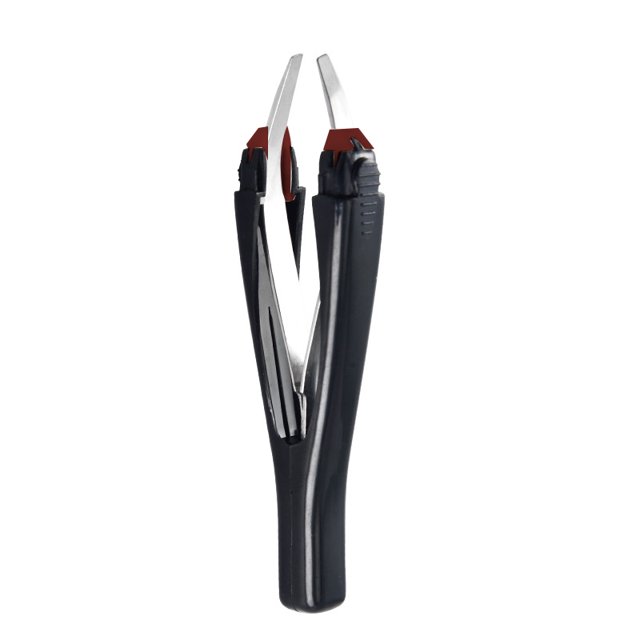 Eyebrow Tweezer Automatic Retratable Face Hair Beard Removal Stainless ...