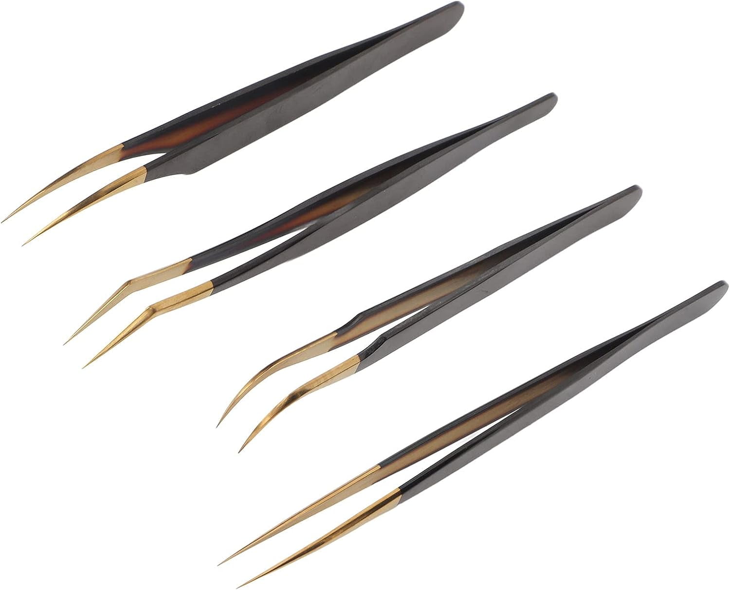 Eyebrow Tweezers,4pcs Stainless Steel Curve Faux Tool Curve Curve ...