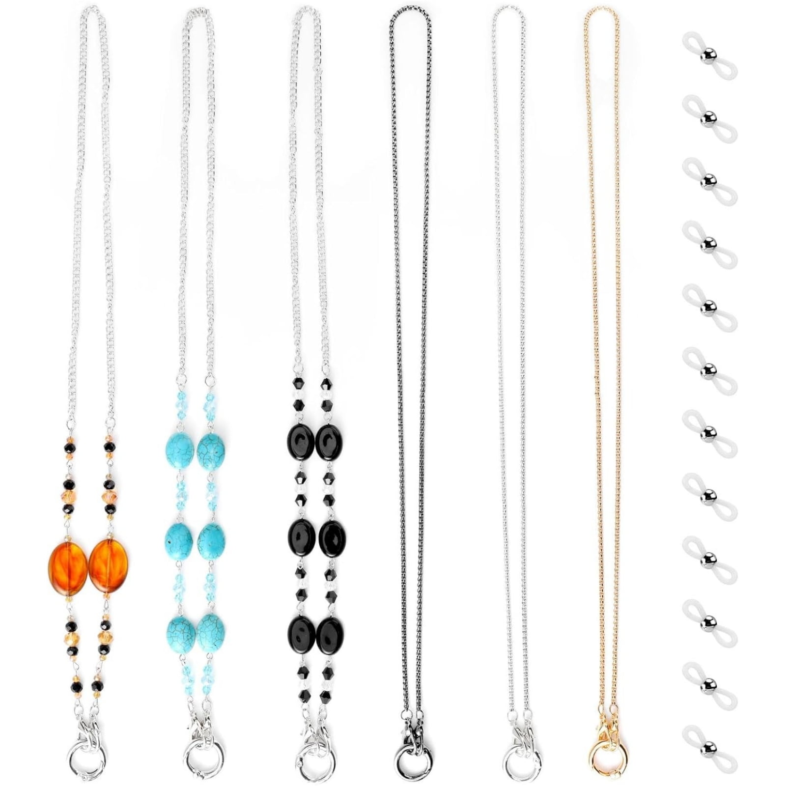 Eyeglass Chains for Women, Beaded Glasses Necklace, Stylish Sunglasses Strap Holder around Neck ...