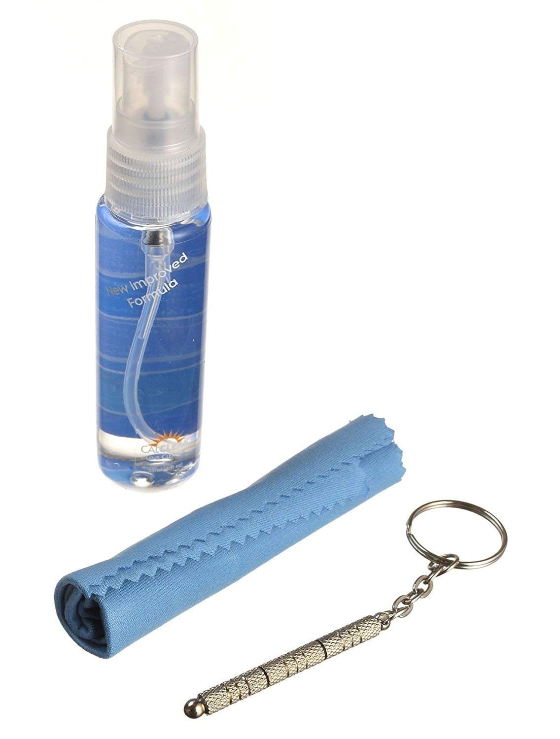 Eyeglass Cleaning & Repair Kit; 1oz Bottle Cleaning Spray, Microfiber ...