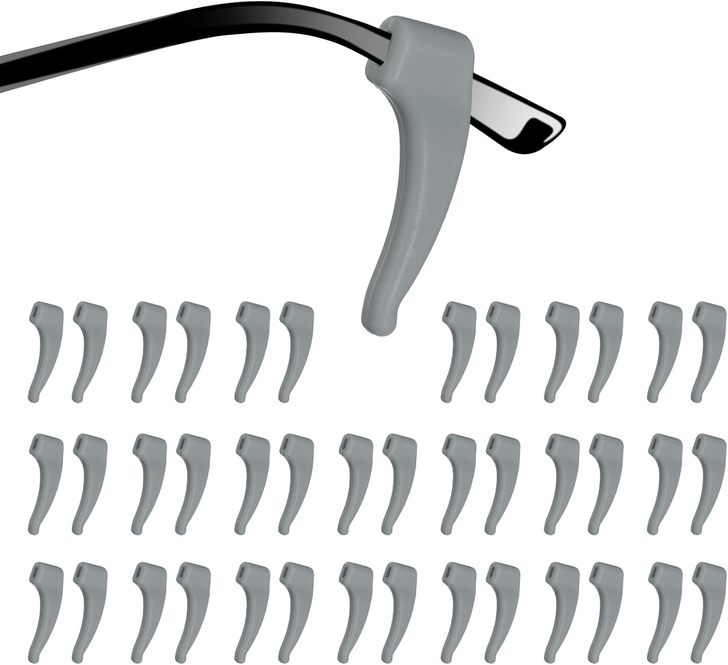 Eyeglass Ear Grips - Anti-slip Holder, Silicone Ear Hook, Glasses Ear ...